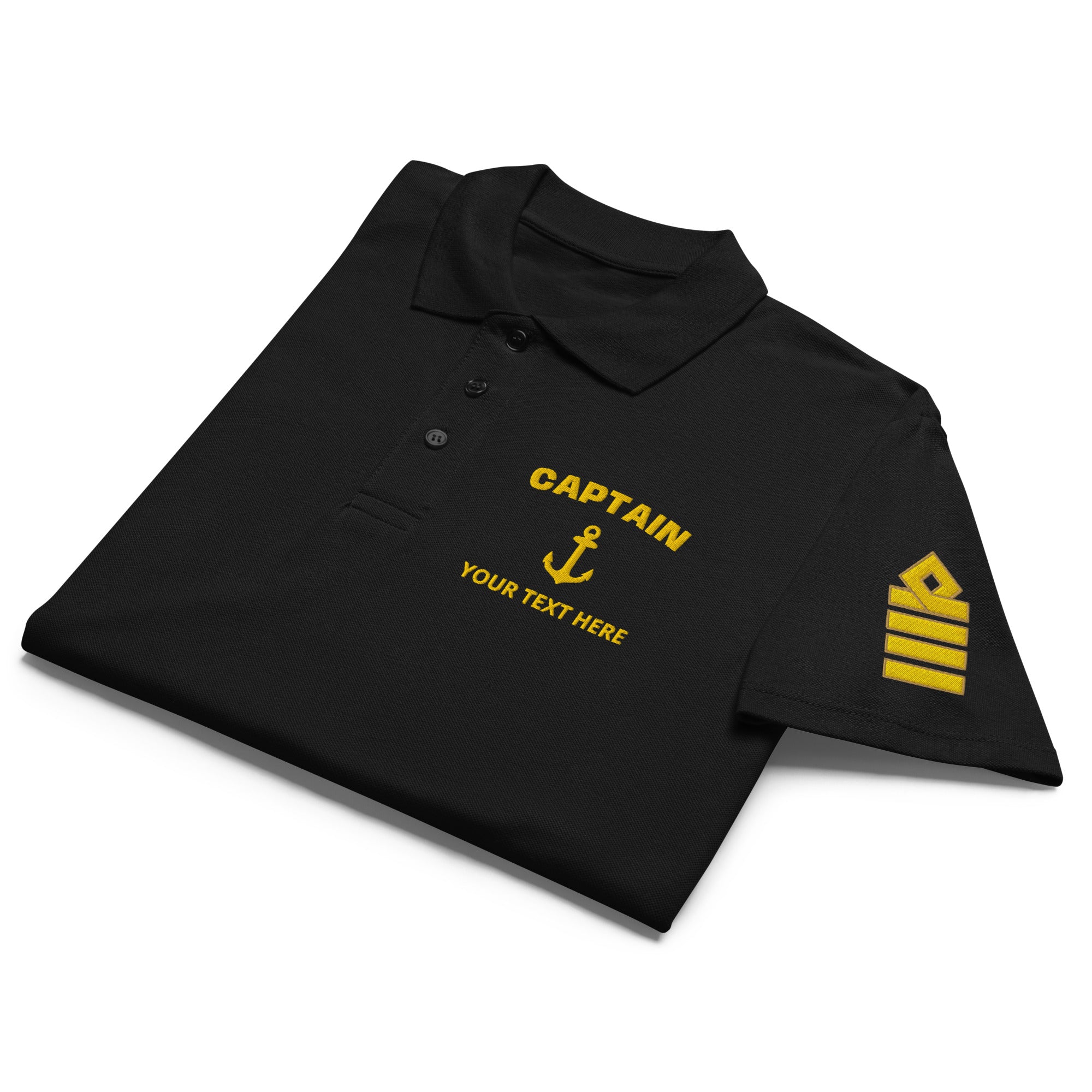 Captain Rank Polo – Personalized with Epaulettes – IamSEAWOLF shop